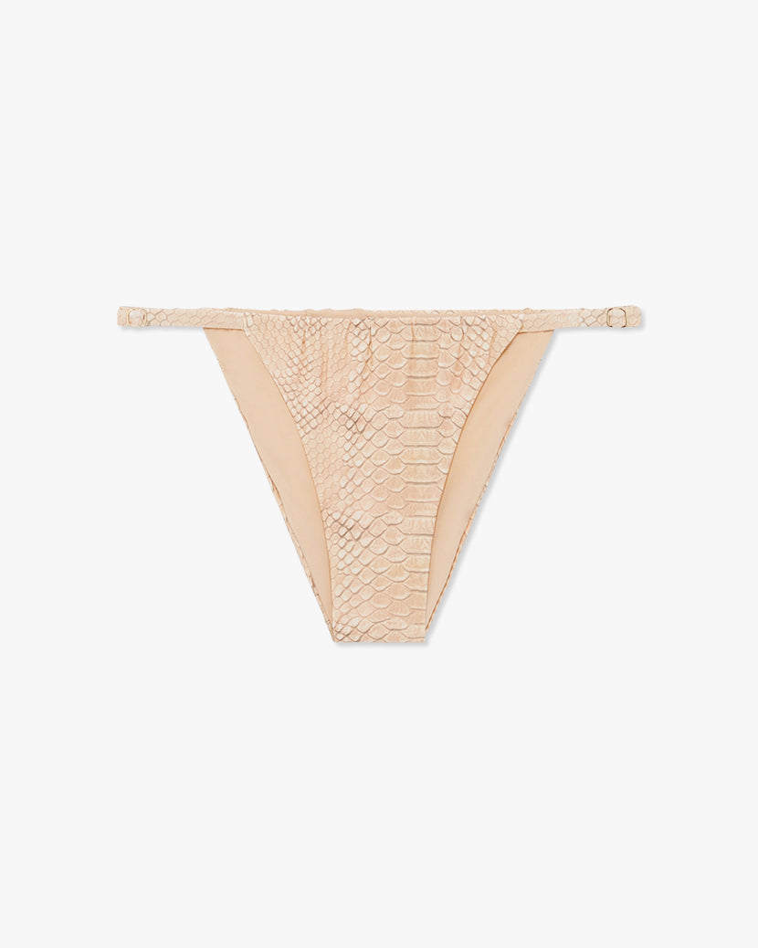 Weworewhat Delilah Snakeskin Bikini Bottom