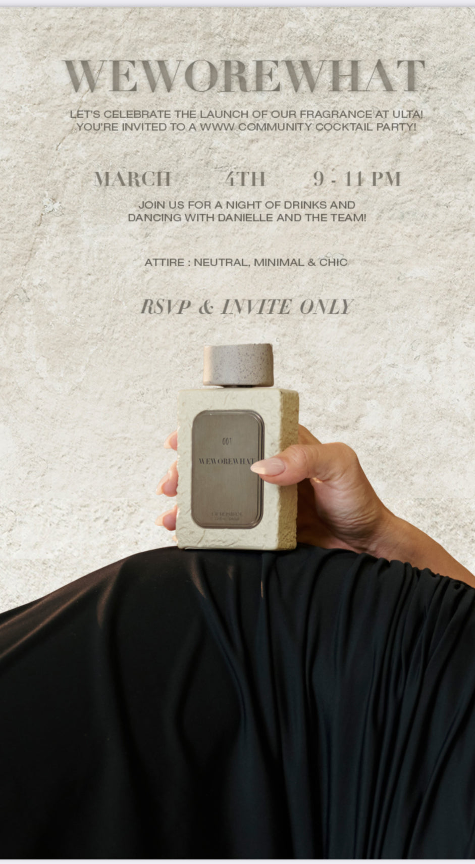 Ulta Beauty Fragrance 001 Launch Event🖤🍸 – WeWoreWhat