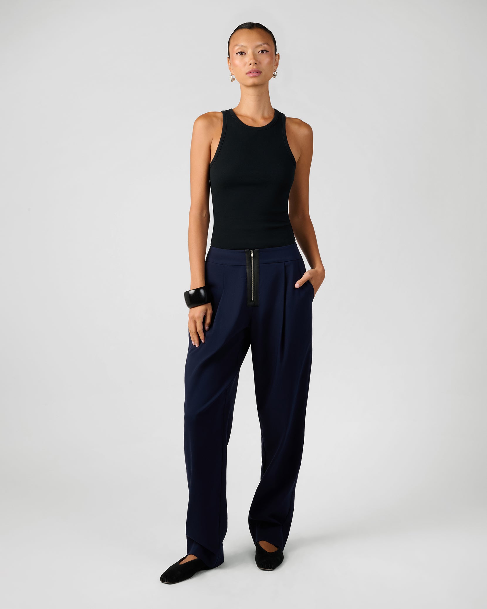 Zip Front Trouser – WeWoreWhat